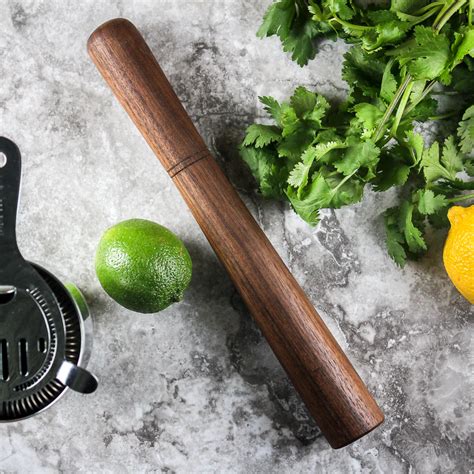 Walnut Cocktail Muddler Kettler Woodworks