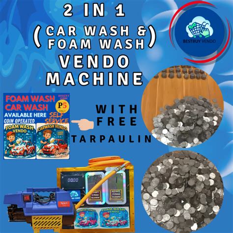 2 In 1 Carwash And Foamwash Vending Machine Self Service Automatic Car