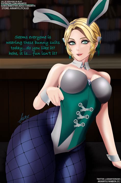 Rule 34 1girls Adjusting Clothes Alternate Costume Aramyx Blonde Hair