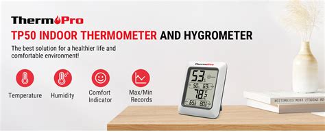 Thermopro Tp50 3 Pieces Digital Hygrometer Indoor Thermometer Room Thermometer And