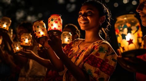 Premium Photo Ethereal Epiphany Candlelit Procession Capture The