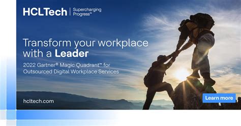 Hcltech Digital Foundation On Linkedin Hcl Technologies Positioned As A Leader In The Gartner