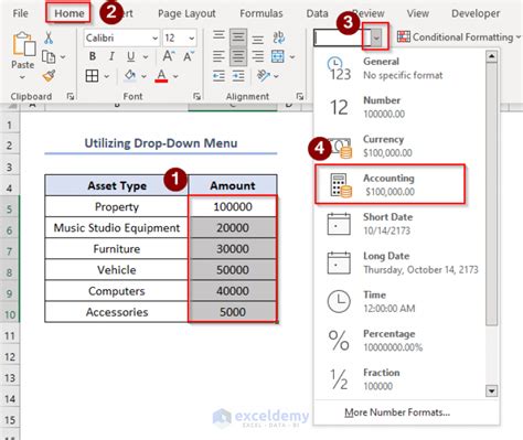 How To Apply Accounting Number Format In Excel 4 Useful Methods