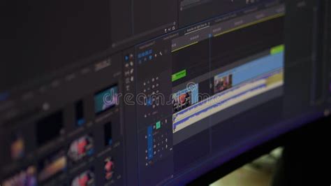 Video Editing Post Production Montage Filmmaker Stock Image Image Of Business Display