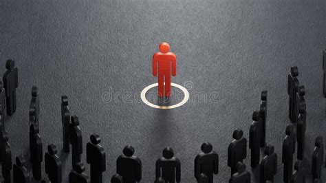 3d Illustration Of Many Pawns Over Red And Representing A Class Action Or A Collective Redress