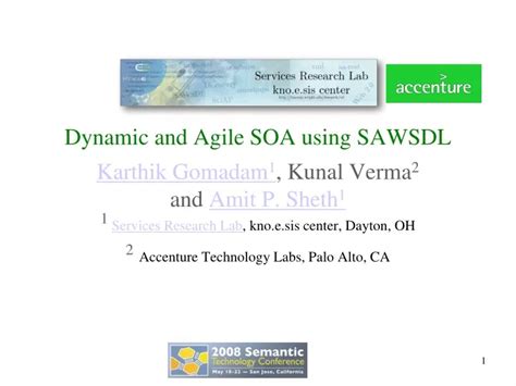 Ppt Enhancing Dynamic And Agile Business Processes With Sawsdl