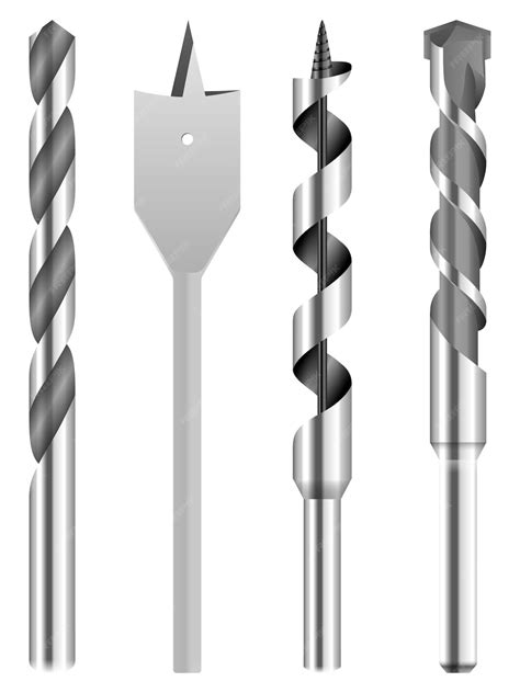 Premium Vector Drill Bits Set