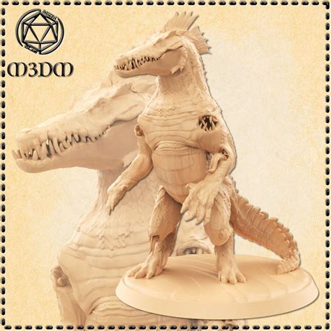 3d Printable Cipactli Monstrous Crocodile By M3dm