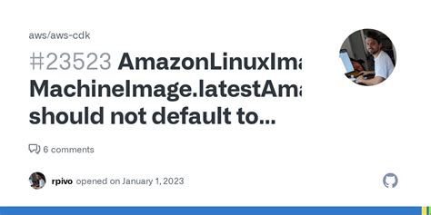 Amazonlinuximage Machineimagelatestamazonlinux Should Not Default
