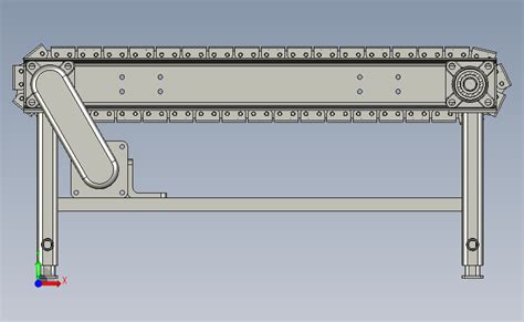 钢结构链式输送机parasolid模型图纸下载 懒石网
