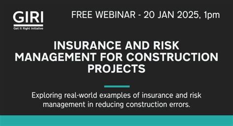 Get It Right Initiative Giri Working Together To Eliminate Error In Construction Specfinish