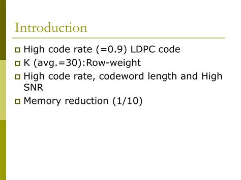 Ppt A Scalable Architecture For Ldpc Decoding Powerpoint Presentation Id4201998