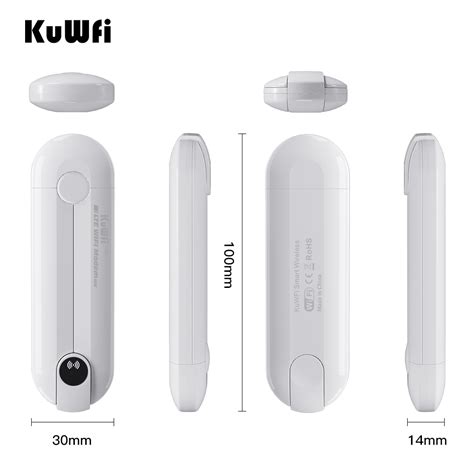 Kuwfi G Wifi Modem Dongle Router Mbps Unlocked Sim Card With External Antenna For Car