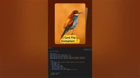 Sassy Card Flip Animation 💥cssanimation Animation Programming