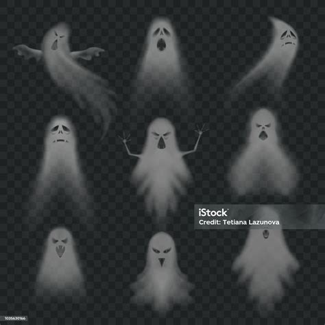 Hantu Yang Realistis Wajah Penampakan Halloween Yang Menakutkan Sosok