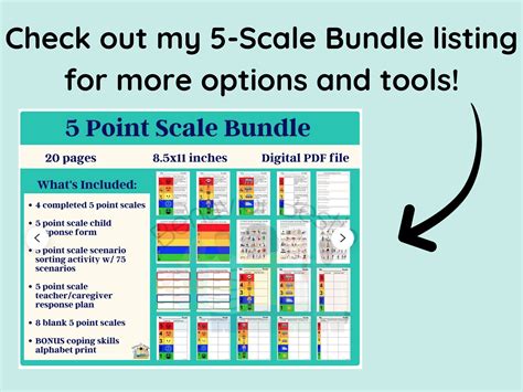 Printable 5 Point Scale Charts