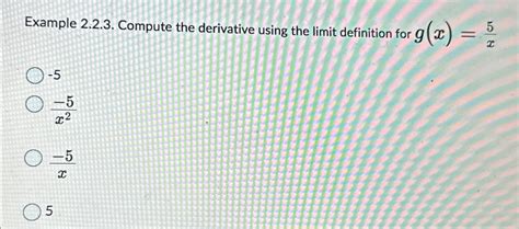 solved example 2 2 3 ﻿compute the derivative using the