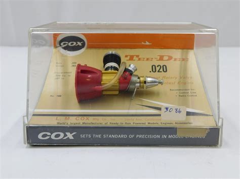 Lot 190 Cox Tee Dee 020 Gas Powered Contest Model Airplane Engine Bodnars Auction