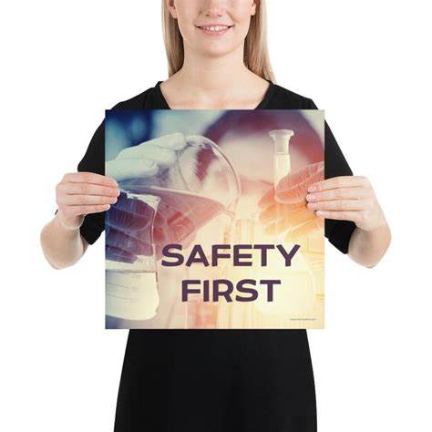 Lab Safety Poster Promote A Safety First Mindset Safety Posters Lab