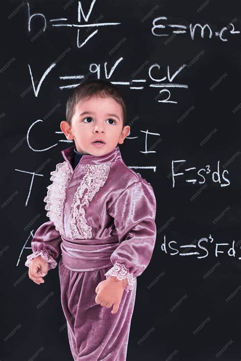 Niño Gitano De Pie Junto A La Pizarra De La Escuela Concepto De Educación Foto Premium