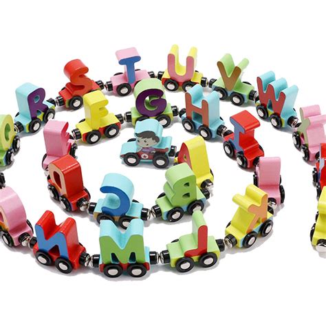 Baba Alphabet Letter Magnet Toy Train Number Counting Abc Magnetic Car