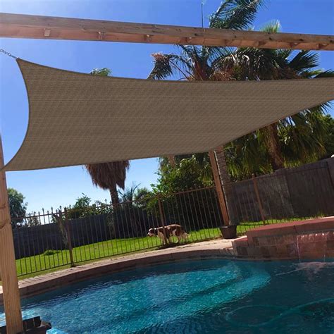 Windscreen4less 20 X 20 Sun Shade Sail Rectangle Outdoor