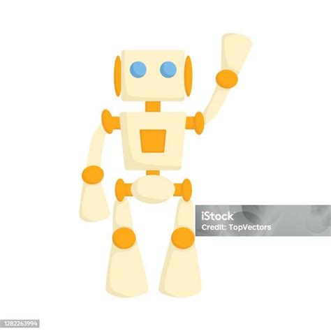 귀여운 로봇 하이테크 혁신 기술 과학 만화 스타일 벡터 일러스트 과학에 대한 스톡 벡터 아트 및 기타 이미지 과학 귀여운