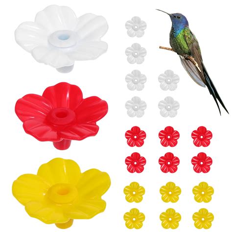 24 Pcs Hummingbird Replacement Flowers Hummingbird Feeders Replacement