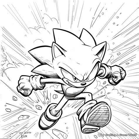 Sonic Boom Coloring Pages