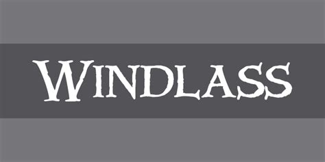 Windlass Font Zillion