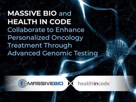 Massive Bio And Health In Code Collaborate To Enhance Personalized