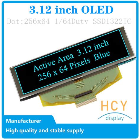 3 12 Inch OLED Display With Low Temperature Operation 256X64 Pixels LCD Display OLED Display
