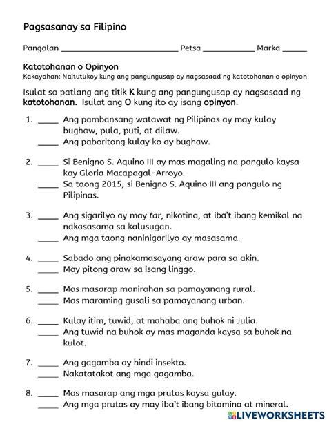 Pang Uri Online Exercise Artofit