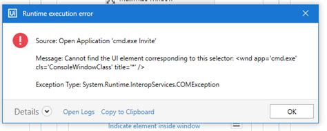 Command Prompt Open Error Open Application Learning Hub UiPath Community Forum