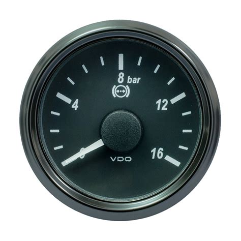 Vdo Singleviu 52mm 2 116 Brake Pressure Gauge 16 Bar 0 45v A2