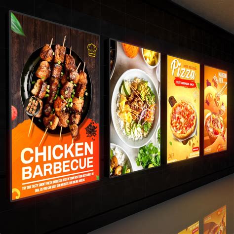 Restaurants Menu Led Light Box Advertising Poster Light Boxcustom Led
