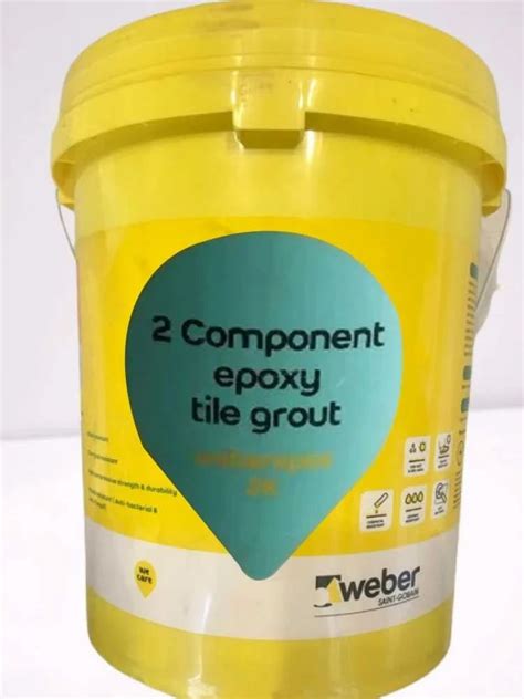 Weber Epoxy Grout 2 Component 5kg High Strength Tile Grout For