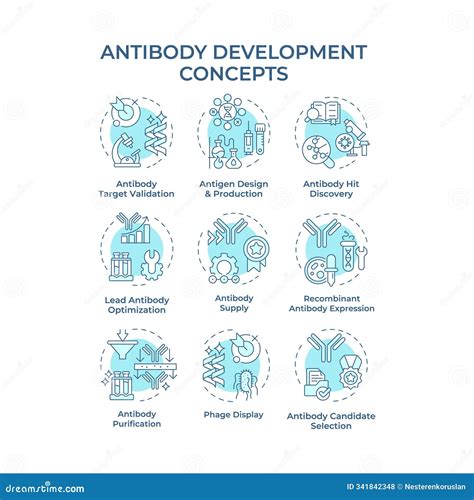 Immunotherapy Soft Blue Concept Icon Vector Illustration