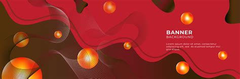 추상 적색 와이드 배너 레이아웃 디자인 기술 기업 유기 추상적 인 모양과 넓은 배경 웹 배너 디자인 사이트에 대한 템플릿 헤더