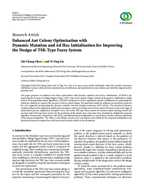 Pdf Enhanced Ant Colony Optimization With Dynamic Mutation And Ad Hoc