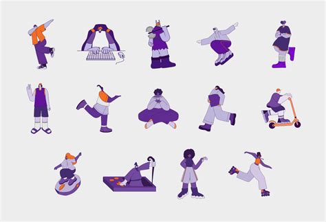 Level Up Characters Illustrations Behance