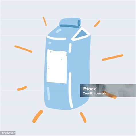 유제품을위한 밀크 팩 화이트 박스 템플릿의 벡터 일러스트 레이 션 마실 것에 대한 스톡 벡터 아트 및 기타 이미지 마실 것 0명 3차원 형태 Istock