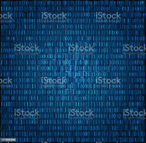 Technology Concept Hex Code Digital Background Stock Illustration