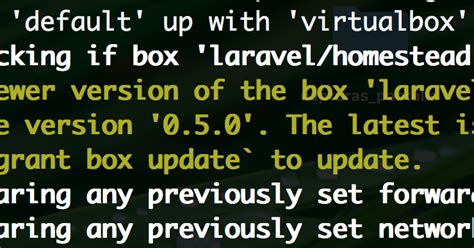 Pathros Cómo Actualizar Laravel Homestead En Mac