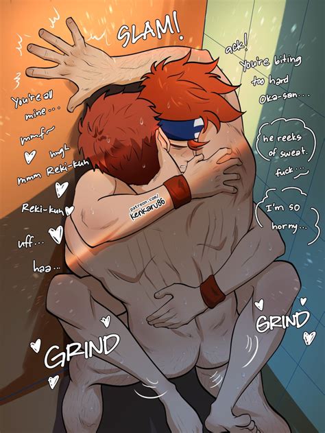 Rule 34 2boys Against Wall Biting Biting Neck Dominant Gay Gay Sex