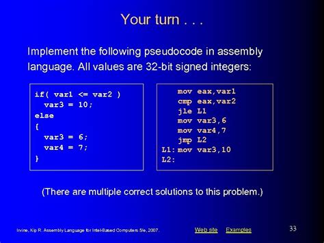 Assembly Language For Intel Based Computers Kip R Irvine