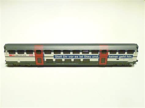 Hobbytrain H25119 Sbb 2end Class Double Decker Car Mtr Exclusive