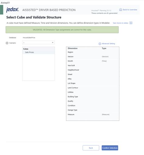 Aissisted™ Driver Based Prediction Wizard