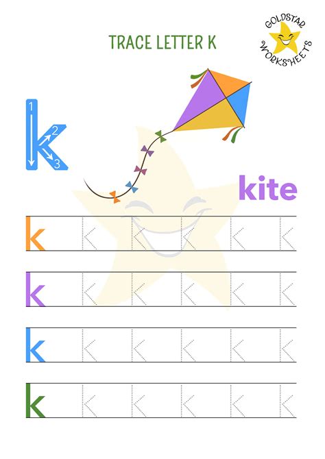 Free Printable Letter K Tracing Worksheets Pdf Kindergarten