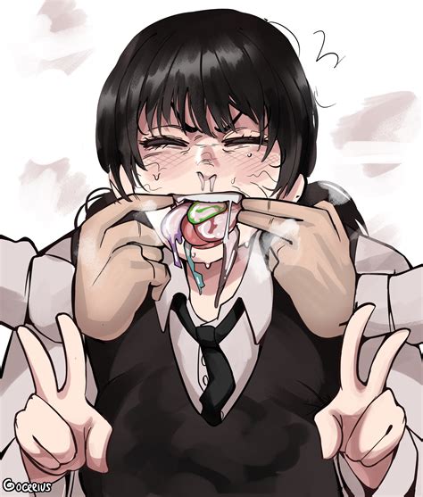 Rule 34 1girls 2boys After Oral After Sex Black Hair Chainsaw Man